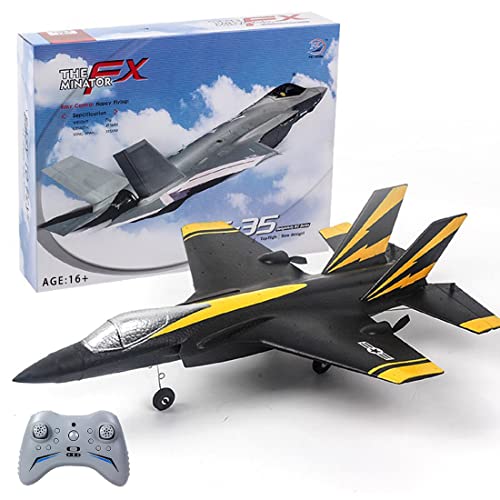 DECI RC Airplane Model, F35 2.4G 4CH RC Fighter Airplane Model, Boys Electric Aircraft Model, Catapult Aeroplane Toys, Flying Toys for Kids Adults (RTF Version)