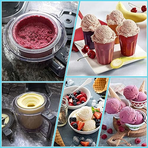 Creami Pints, for Ninja Creami Pints and Lids,16 OZ Ice Cream Containers Bpa-Free,Dishwasher Safe Compatible NC301 NC300 NC299AMZ Series Ice Cream Maker