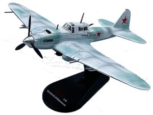 ilyushin il-2m3 sturmovik aircraft white camouflage hello to the envoys of the tuvan people soviet air force 1/72 diecast model airplane by legion leg-14629lc