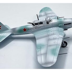 Ilyushin IL-2M3 Sturmovik Aircraft White Camouflage Hello to The Envoys of The Tuvan People Soviet Air Force 1/72 Diecast Model Airplane by Legion LEG-14629LC