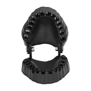 MAVIS LAVEN Denture Bit, 28 Drill Holes Heat Treatment Process Magnetic ABS Denture Drill Bit Holder for Home (Black)