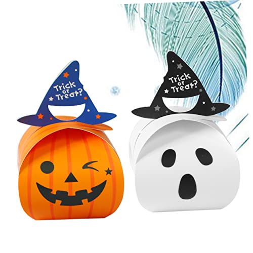 Garneck halloween Decorations halloween candy holder cake decorating Halloween Tote Bags Pumpkin Candy Bags popcorn containers Birthday mini cookie containers the witch 10 pcs Box