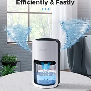 Dehumidifiers for Home, TABYIK 42oz Dehumidifier for Bathroom, Dehumidifiers for Room with Auto Shut Off, Auto Defrost Quiet Dehumidifiers for Bedroom Wardrobe Closet Trailer RV