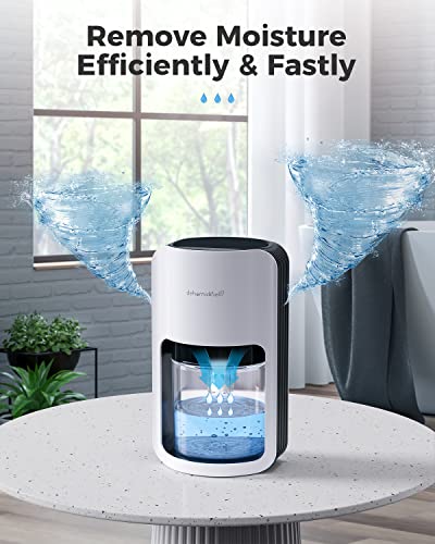 Dehumidifiers for Home, TABYIK 42oz Dehumidifier for Bathroom, Dehumidifiers for Room with Auto Shut Off, Auto Defrost Quiet Dehumidifiers for Bedroom Wardrobe Closet Trailer RV