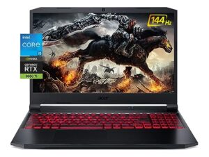 acer nitro 5 gaming laptop, 15.6" fhd ips 144hz, 32gb ram 1tb nvme ssd, intel core i5-11400h up to 4.5ghz, geforce rtx 3050ti gddr6, wifi6, backlit keyboard, hdmi, rj-45, win 11 +gm accessory