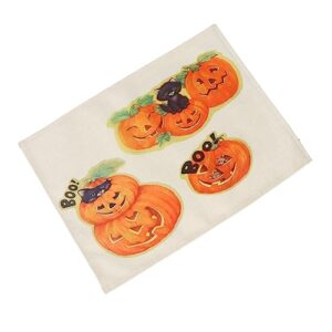 UPKOCH Linen Placemats 6 pcs Xcm Tableware Dinner Chic Unique Bowl Halloween Use Pumpkin Plate for Creative Placemat Dish Pad Printed Mat Parties Heat Burlap Table Insulation Jute Decor