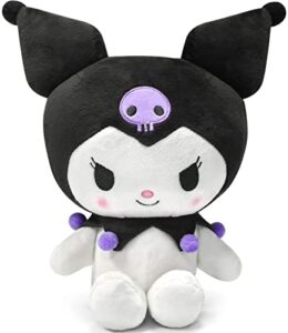 girarvs kurоmi plush toys - cute soft doll toys - originating from children's favorite cartoon animations - popular among all children (black)