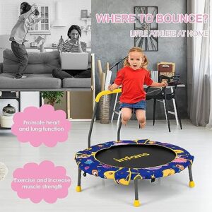 INFANS 1 Seat Swing Stand Set, 2 in 1 Trampoline and Swing Combo, Extra Large A-Frame Swing Stand for Kids and Adult Indoor Outdoor Activity Backyard Playground