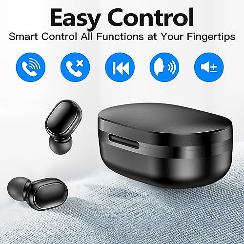 kurdene Bluetooth 5.3 Wireless Earbuds, S8 Deep Bass Hi-Fi Stereo Headset with Microphone in-Ear Call Nosie Cancelling Bluetooth Headphones, Immersive Premium Sound Ear Buds for iPhone, Android