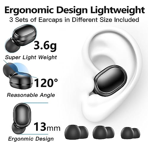 kurdene Bluetooth 5.3 Wireless Earbuds, S8 Deep Bass Hi-Fi Stereo Headset with Microphone in-Ear Call Nosie Cancelling Bluetooth Headphones, Immersive Premium Sound Ear Buds for iPhone, Android