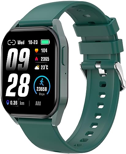 BRIBEJAT Smart Watch for Men Women Compatible iPhone Samsung Android, Voice Assistant & Answer/Make Call, 1.83'' Fitness Tracker IP68 Waterproof, 110+ Sports, Spo2/Heart Rate/Sleep Monitor, BT6