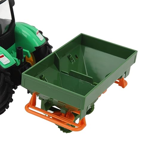 DAUZ RC Farm Tractor Toy, 4CH Nonslip 3 in 1 1:24 RC Tractor Toy Set for Gift (Green)