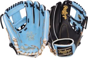 rawlings | heart of the hide r2g baseball glove | right hand throw | 11.75" - pro i-web | columbia blue/black