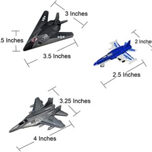 Toy Aircraft Carrier Army Men with Cargo Plane 18 Warplane Fighter Jets and 6 Extra Military Vehicles