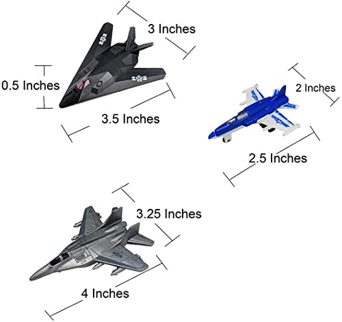 Toy Aircraft Carrier Army Men with Cargo Plane 18 Warplane Fighter Jets and 6 Extra Military Vehicles