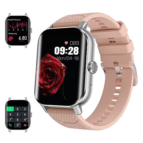 Smart Watches for Women,100+ Sport Modes Fitness Watch with Health Blood Pressure Monitor, Step Calorie Counter, Sleep Tracker, 2.02'' Touch Screen Bluetooth Digital Watch for Android iOS Compatible