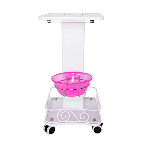 Beauty Trolley Cart with Wheels, Salon Spa Rolling Trolley, Metal Trolley Cart, Beauty Machine Trolley for Spa Beauty Salon, Load 135Lbs for Hair Salon, Spa Salon