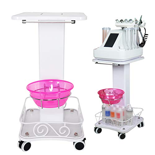 Beauty Trolley Cart with Wheels, Salon Spa Rolling Trolley, Metal Trolley Cart, Beauty Machine Trolley for Spa Beauty Salon, Load 135Lbs for Hair Salon, Spa Salon