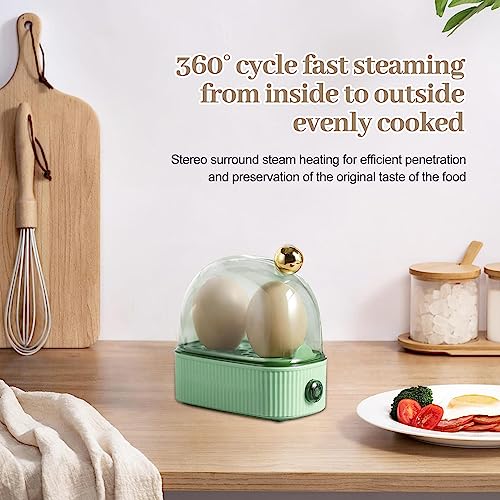 Egg Cooker, Electric Hard Boiled Egg Maker Steamer, Safe Using Kitchen Gadgets Fast Heating, Detachable Egg Boiler With Timer Off For Dormitory, Camping, Apartment, 14.5x12.5x7.5cm