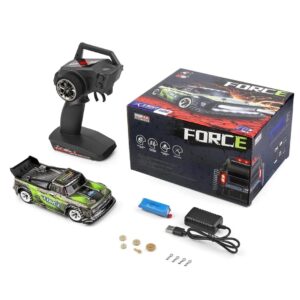 WLtoys 1/28 2.4G 4WD 30km/h Short Course Drift RC Car Vehicle Models with Light, RC Transmitter and Rechargeable Battery - RTR RC Toy Vehicle (RC Cars, RC Truck) (HELIDIRECT)