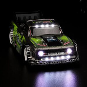 WLtoys 1/28 2.4G 4WD 30km/h Short Course Drift RC Car Vehicle Models with Light, RC Transmitter and Rechargeable Battery - RTR RC Toy Vehicle (RC Cars, RC Truck) (HELIDIRECT)