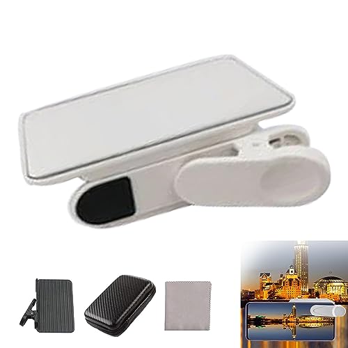 Smartphone Camera Mirror Reflection Clip Kit, Stereoscopic Shadow Horizontal and Vertical Shot Mobile Phone Reflection Shooting Clip Lens Universal, Suitable for Travel and Easy to Carry