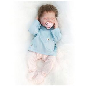 Silicone Baby Doll, 18-Inch Silicone Baby, Sweet Smile Realistic Reborns Baby Dolls, for Ages 3+ as A Gift or Playmate,D