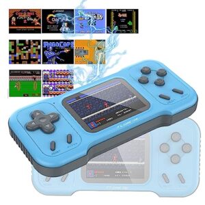 handheld game console for kids adults, retro game console built-in 500 games, 3.0" ft hd color screen, av output, dual 3d joysticks, handheld emulator game console birthday for kids