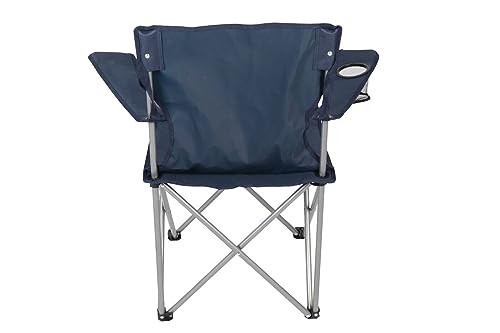 Folding Camp Chair with Cup Holder Adult use - Blue