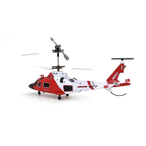 ANIXA DWIU S111H RC Airplane for Kid and Beginner, 2.4G Remote Control 3CH Dual-Prop Gyro Stabilized Aircraft Model with Night Navigation Lights, RC Helicopter Toys for Boys