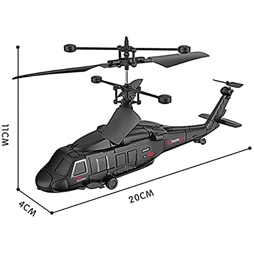 HEBXMF RC Airplane 3.5 Channel RC Aircraft Military Combat RC Helicopter Shockproof 2.4GHz Remote Control Drone Multifunctional RC Plane Toy, Children's Birthday Gift