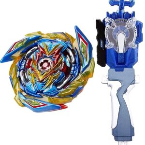 Bey Gyro(B-163) + Left&Right Sparking String Launcher Battle Bey Burst Set, Battling Top, Stickers & Launchers Set, Boys Kids Birthday Party Idea