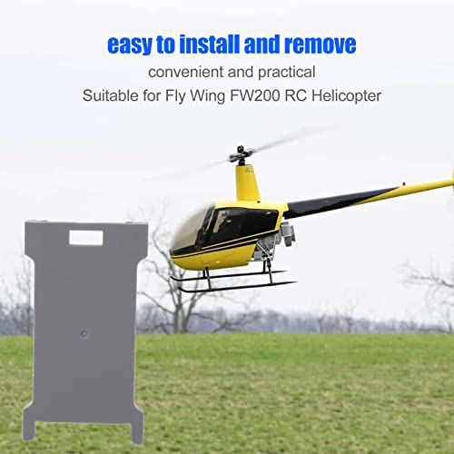 RC Helicopter Accessories, Plastic Controller Install Plate Grey Portable Safe Easy Installation for FW200