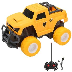 Airshi Remote Control Car Toy, Mini RC Car Toy Easy to Operate High Speed for Home (Orange)