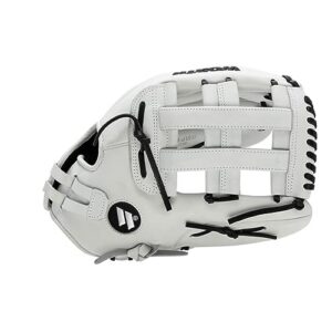 Worth | Freedom Series Slowpitch Softball Glove | 14 Inch | White/Black | Right Hand Throw