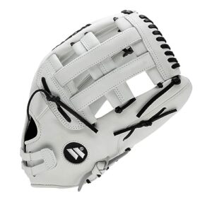 Worth | Freedom Series Slowpitch Softball Glove | 14 Inch | White/Black | Right Hand Throw