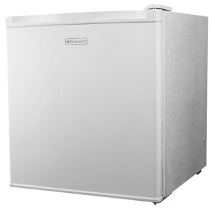 Emerson 1.6 Cu. Ft. Compact Refrigerator ENERGY STAR Fridge: Eco-Friendly Cooling, Ample Storage, Customized Temperature Control, and Versatile Placement for Convenience and Savings,White