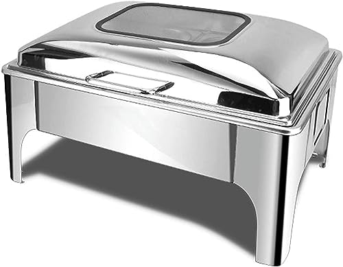 Chafing Dishes Chafing Dish Buffet Set, Food Warmers Server Warming Tray Round Rectangular Chafers, Stainless Steel Square Chafer, Round Food Warmer Chafing For Catering Warmer Chafer Set, Energy Effi