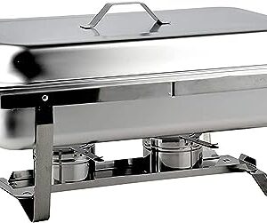 Chafing Dishes Chafing Dish Buffet Set, Food Warmers Server Warming Tray Round Rectangular Chafers, Stainless Steel Square Chafer, Round Food Warmer Chafing For Catering Warmer Chafer Set, Energy Effi