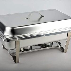 Chafing Dishes Chafing Dish Buffet Set, Food Warmers Server Warming Tray Round Rectangular Chafers, Stainless Steel Square Chafer, Round Food Warmer Chafing For Catering Warmer Chafer Set, Energy Effi