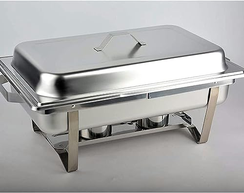 Chafing Dishes Chafing Dish Buffet Set, Food Warmers Server Warming Tray Round Rectangular Chafers, Stainless Steel Square Chafer, Round Food Warmer Chafing For Catering Warmer Chafer Set, Energy Effi