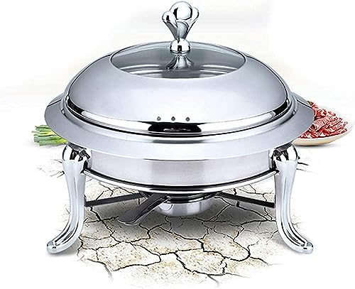 Chafing Dishes Chafing Dish Buffet Set, Food Warmers Server Warming Tray Round Rectangular Chafers, Stainless Steel Square Chafer, Round Food Warmer Chafing For Catering Warmer Chafer Set, Energy Effi