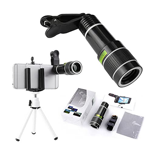 20X Zoom Lens with Tripod Telephoto Mobile Phone Lens Telescope for iPhone Samsung Other Smartphones Hunting Camping Sports