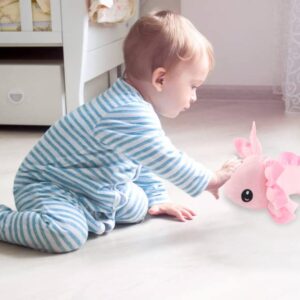 13.77" Axolotl Plush Axolotl Stuffed Animal Cute Salamander Plush Toys Soft Plush for Birthday Toys (Pink-1)