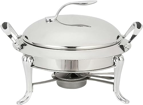 Chafing Dishe Food Warmers, Stainless Steel Buffet Server Trays W/Food Pan, Pot Lid, Solid Stand and Fuel Holder, for Parties, Weddings and Events