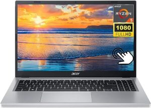 acer 2023 newest aspire 3 touchscreen laptop, 15.6" fhd ips display, amd ryzen 5 7520u, 16gb lpddr5 ram, 512gb pcie ssd, amd radeon graphics, wifi 6, backlit kb, windows 11 home, bundle with jawfoal