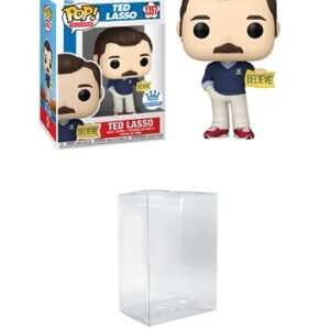 Funko Pop! TV: Ted Lasso - Ted Lasso with Believe Sign Bundled with a Byron's Attic Protector