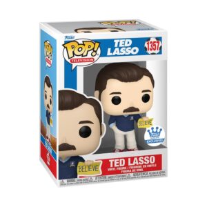 Funko Pop! TV: Ted Lasso - Ted Lasso with Believe Sign Bundled with a Byron's Attic Protector