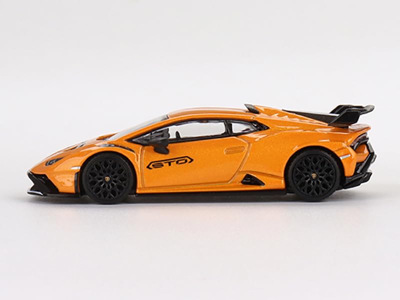 Lambo Huracan STO Arancio Borealis Orange Metallic Limited Edition to 4800 Pieces Worldwide 1/64 Diecast Model Car by True Scale Miniatures MGT00511