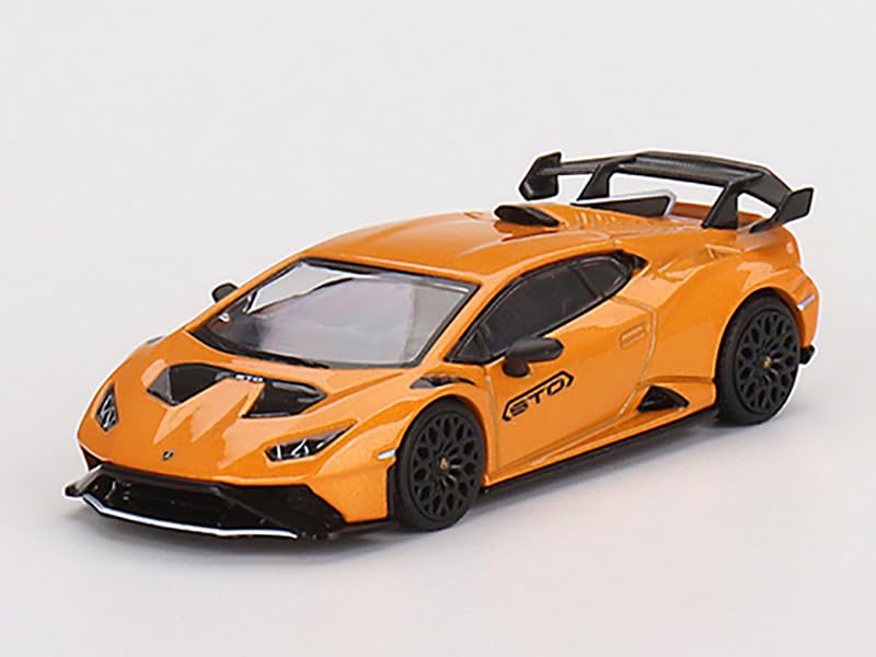 Lambo Huracan STO Arancio Borealis Orange Metallic Limited Edition to 4800 Pieces Worldwide 1/64 Diecast Model Car by True Scale Miniatures MGT00511